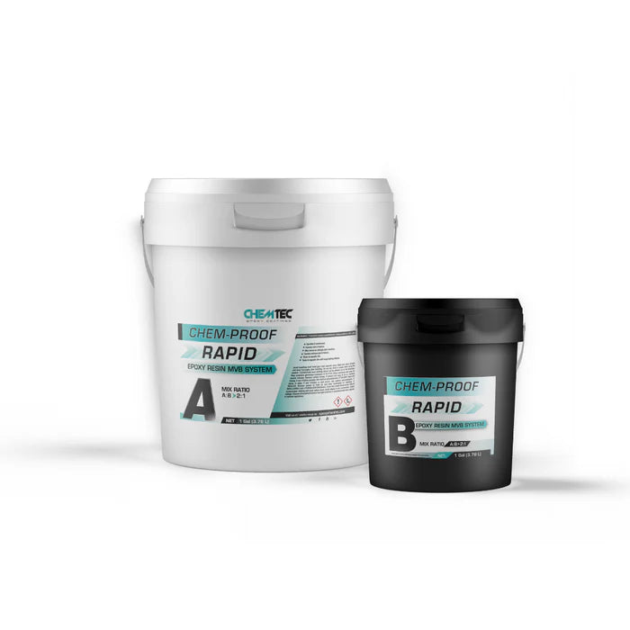 Chemtech Chem Proof Moisture Vapor Barrier 100% solids Fast Cure 3 Gal ...