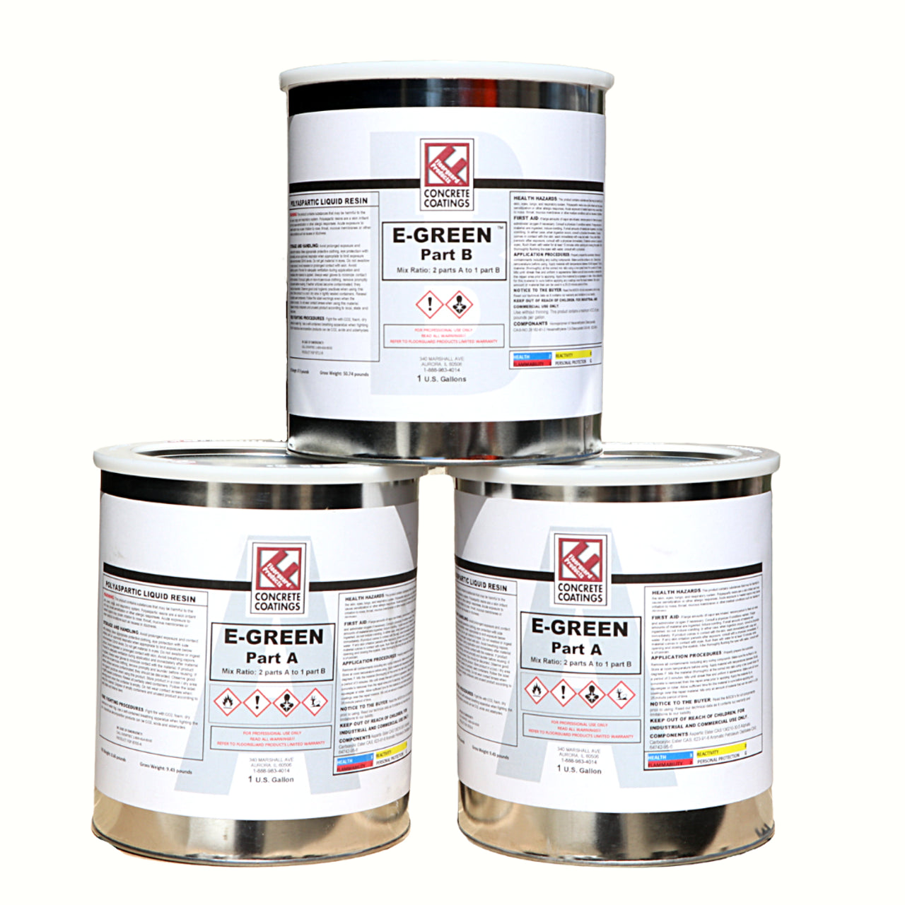 E-GREEN Polyurea- 3 Gallon Kit – Epoxy Floor Supply Company